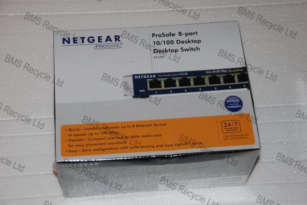 BMS Recycle Ltd - Netgear-FS108UK-8-Port-Ethernet-Switch